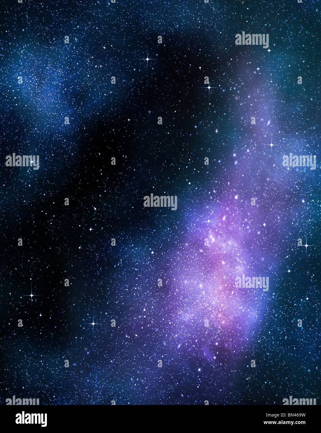 deep outer space background with stars and nebula Stock Photo - Alamy