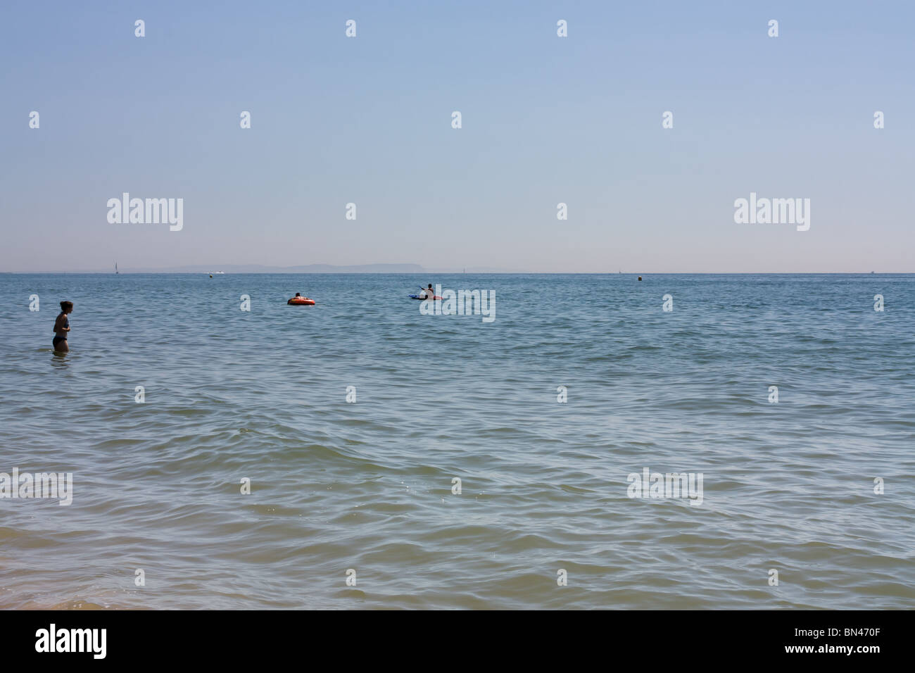 Bournemouth beach, Dorset on the English south coast in summer Stock ...