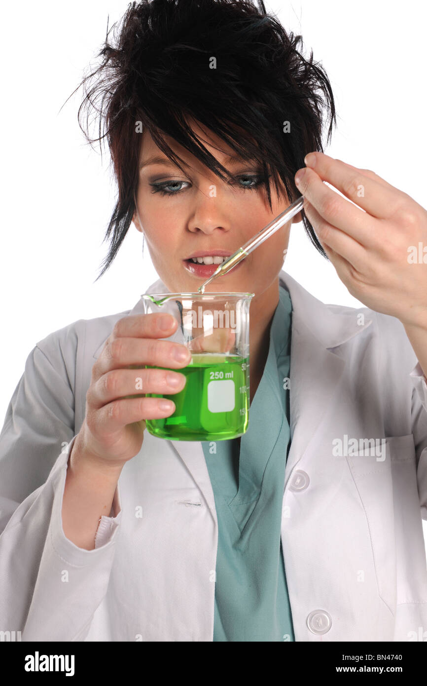 Female scientist in laboratory using Cut Out Stock Images & Pictures ...