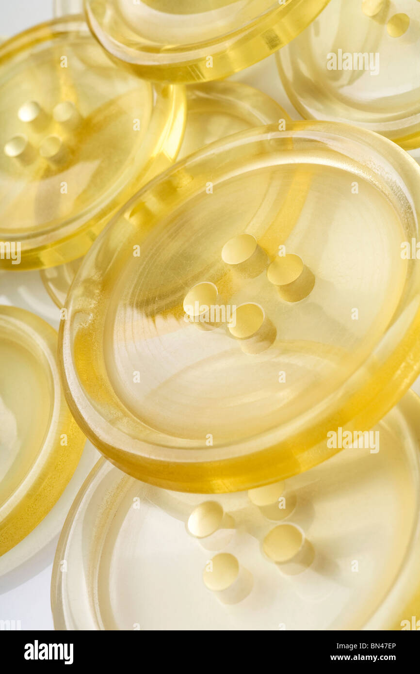 yellow transparent buttons Stock Photo - Alamy