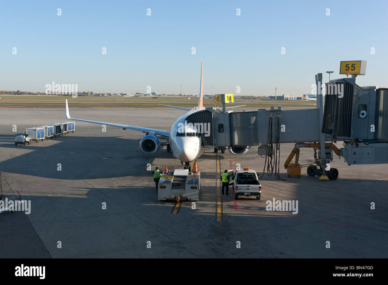Airplane on the tarmac Stock Photo - Alamy