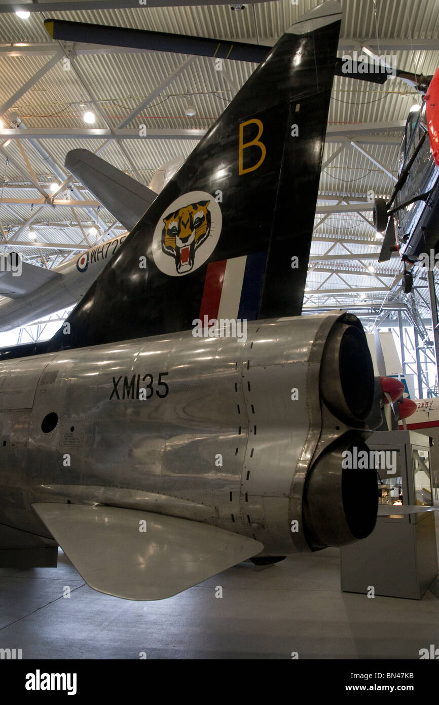 RAF Lightning Fighter aircraft at imperial war museum duxford Stock ...