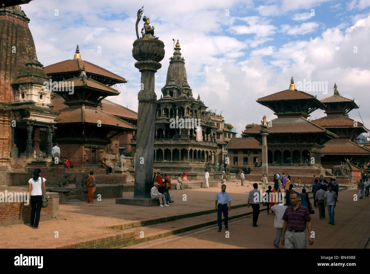 A general view in Durbar Square, Patan, Nepal Stock Photo - Alamy