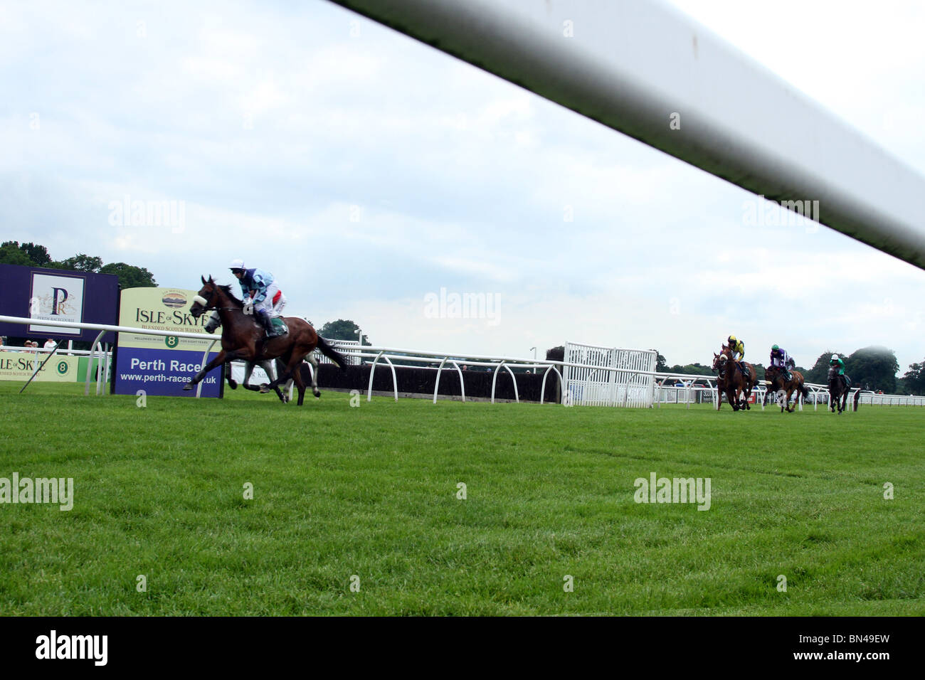 Horse racing summer meeting perth racecourse hi-res stock photography ...