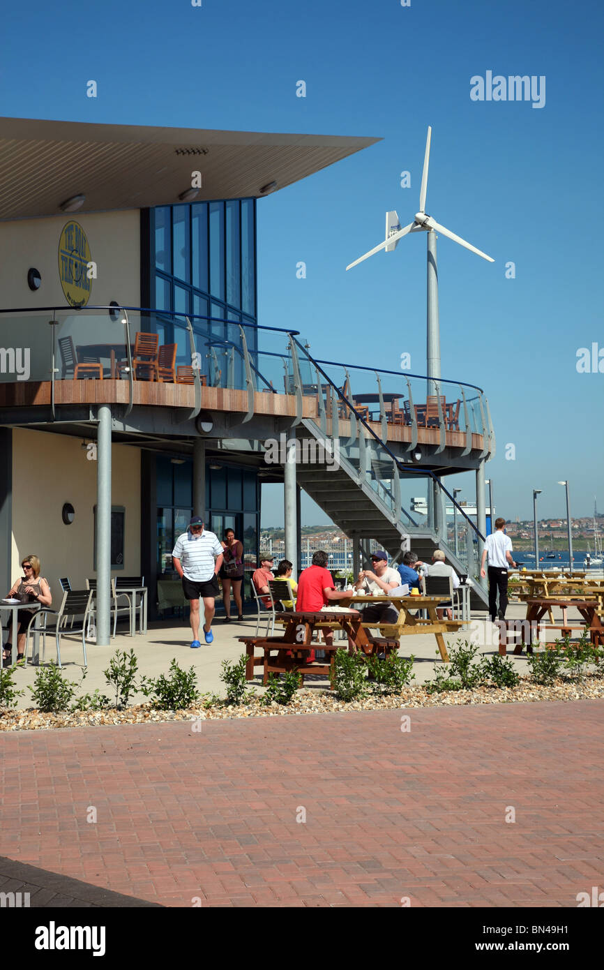 The Boat That Rocks' bar & restaurant on the waterfront at Portland ...
