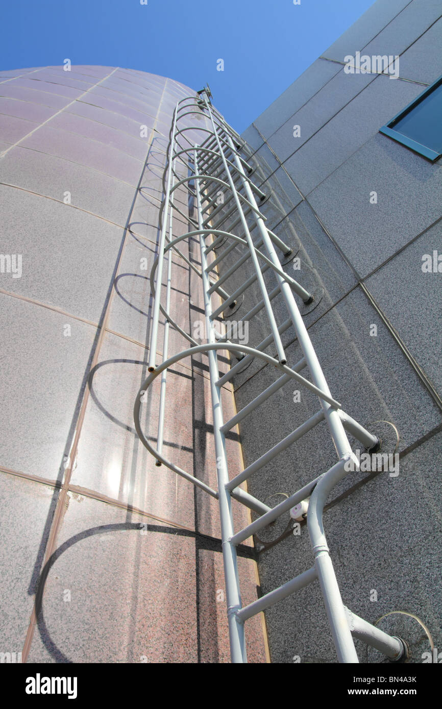 staircase to sky on modern building tower Stock Photo - Alamy