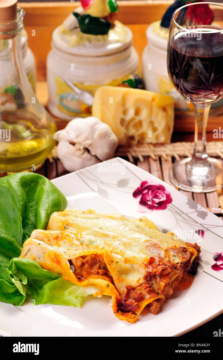 cannelloni cheese cook delicious dinner food garnish italian italy ...