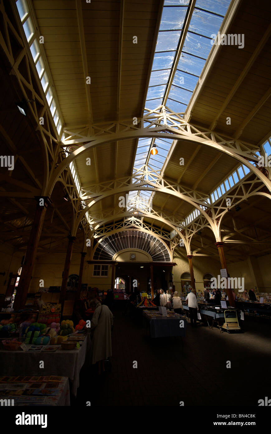 Barnstable Devon UK Indoor Market Stock Photo - Alamy