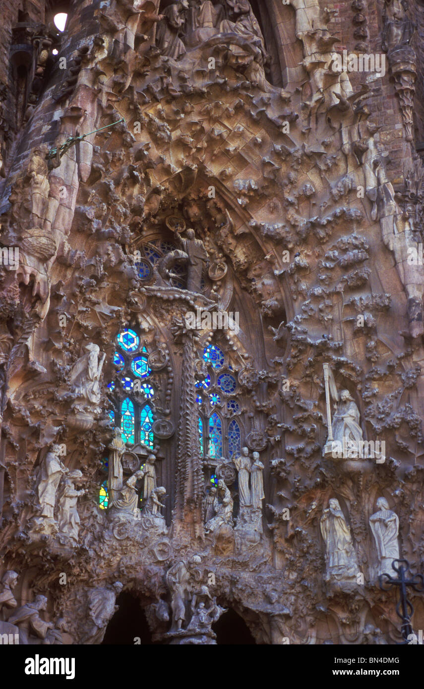 Nativity Facade at Sagrada Familia in Barcelona Spain Stock Photo - Alamy