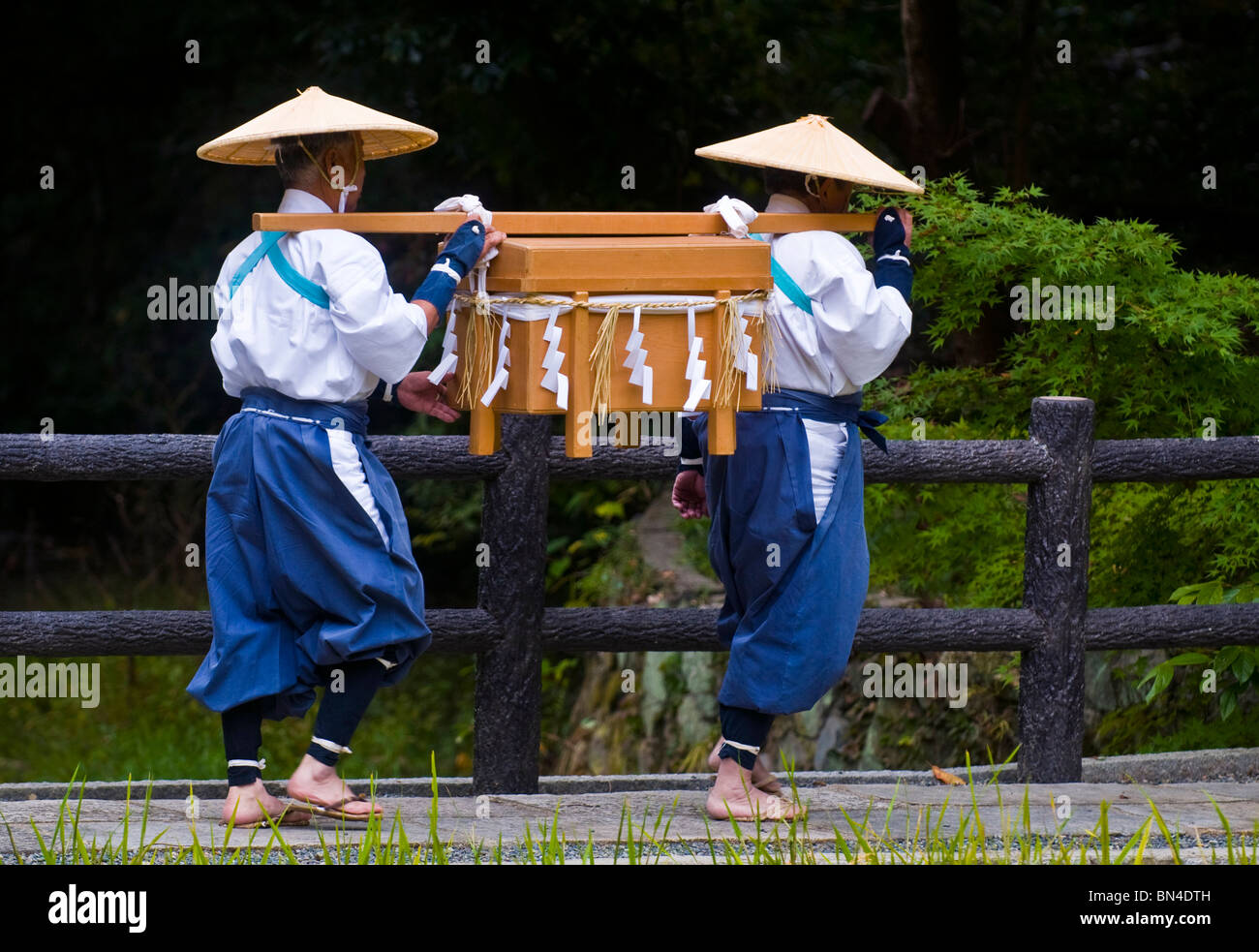 a participants on the rice harvest ceremony held on in Fushimi Inari ...