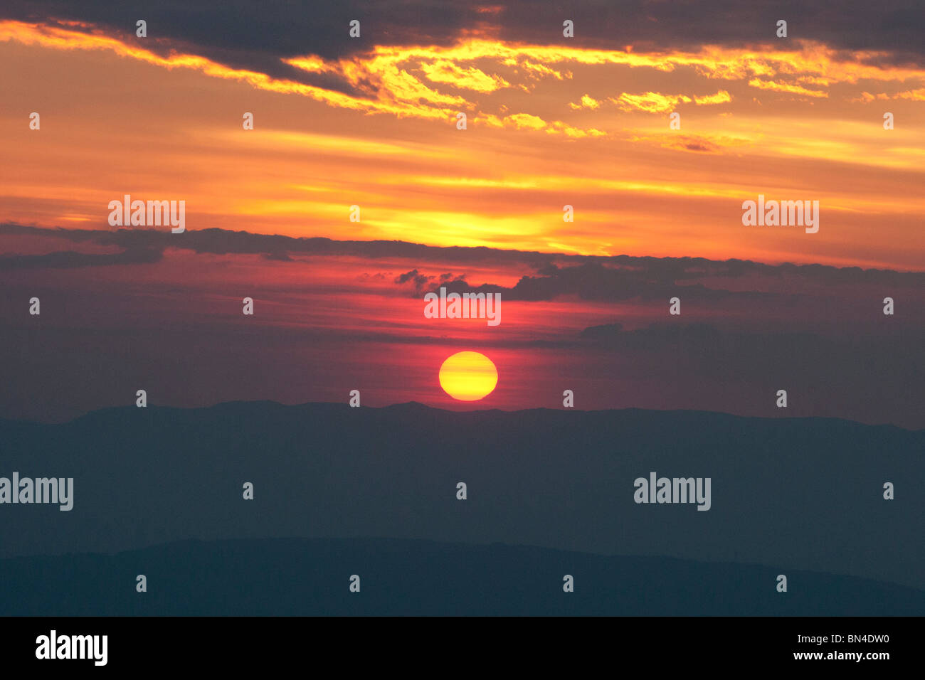 Sunset over french alps hi-res stock photography and images - Alamy