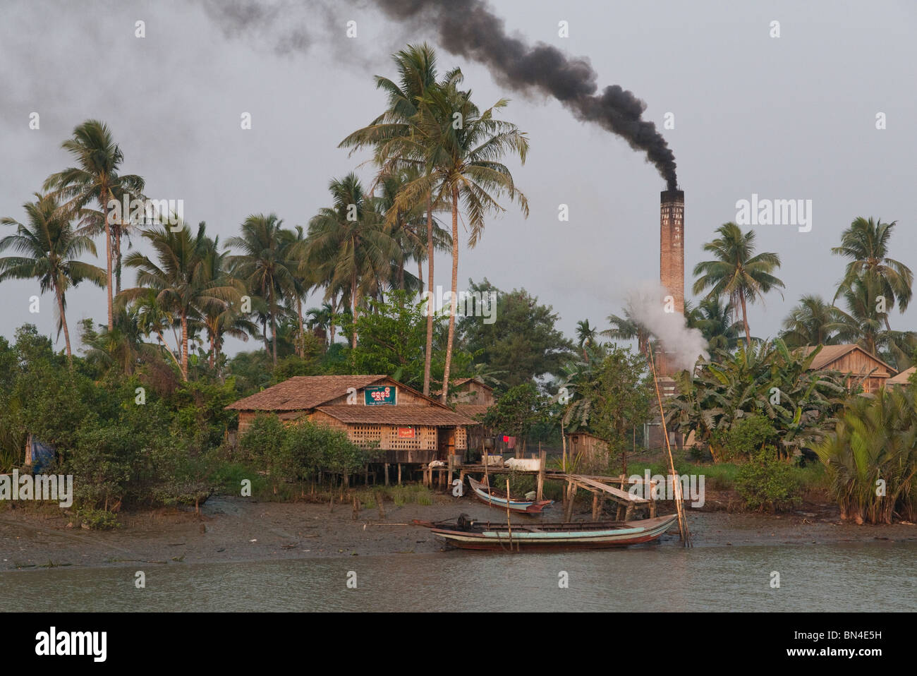 Myanmar. Burma. trip by public ferry to Labutta in the Ayeryarwadi ...