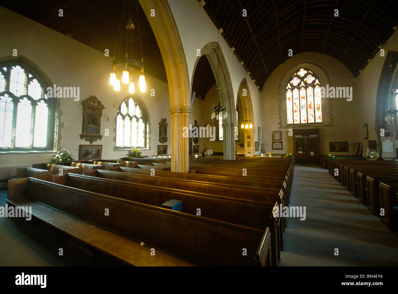 Barnstable Devon UK Parish Church Interior Stock Photo - Alamy