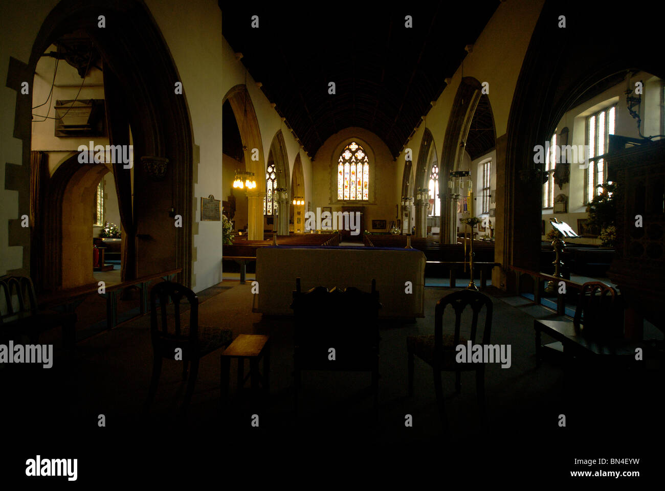 Barnstable Devon UK Parish Church Interior Stock Photo - Alamy