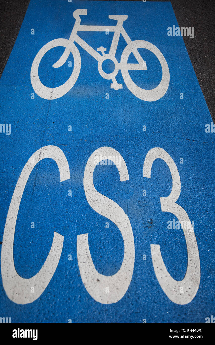 Cycle Superhighway route, London. Here the CS7 route is one of the ...