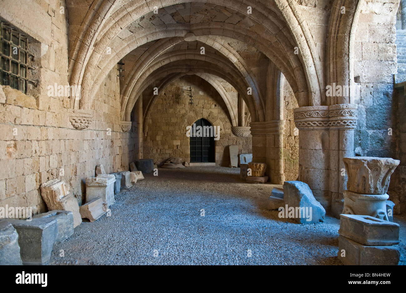Greece, Dodecanese, Rhodes,the old Hospital of St. John,s Knights ...