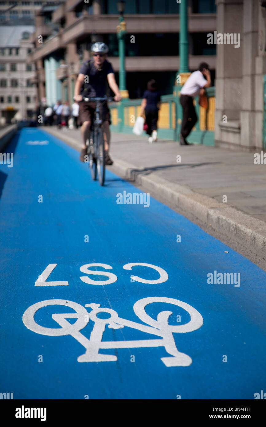 Cycle Superhighway route, London. Here the CS7 route is one of the ...