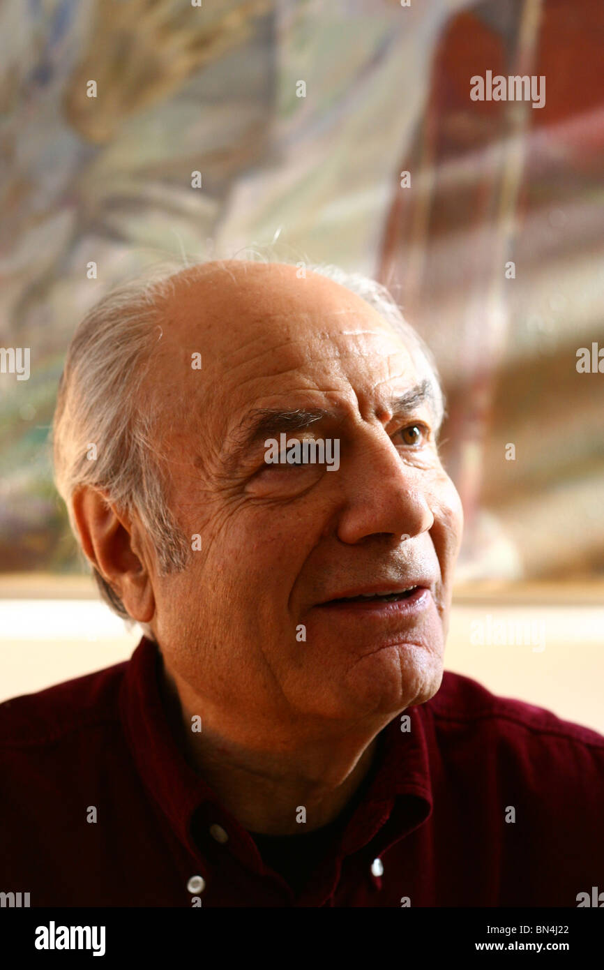 Israeli writer, Eli Amir (Born September 26, 1937) at his home in ...