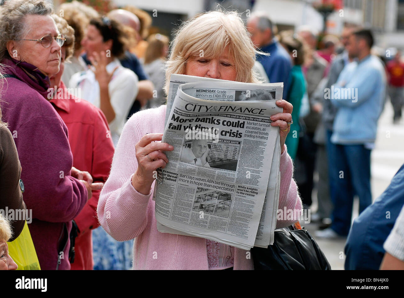 Northern rock bank run hi-res stock photography and images - Alamy