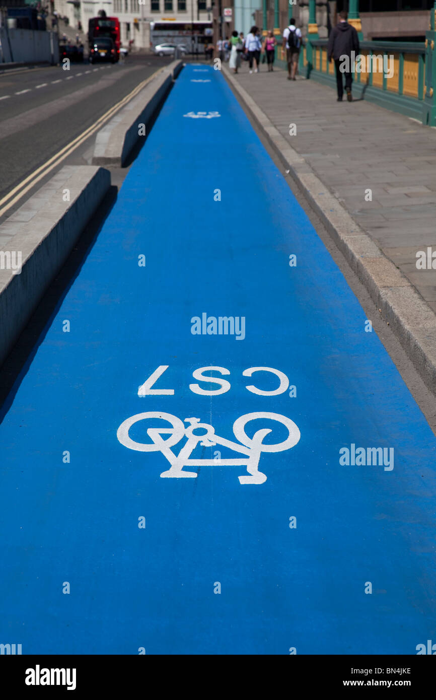 Cycle Superhighway route, London. Here the CS7 route is one of the ...