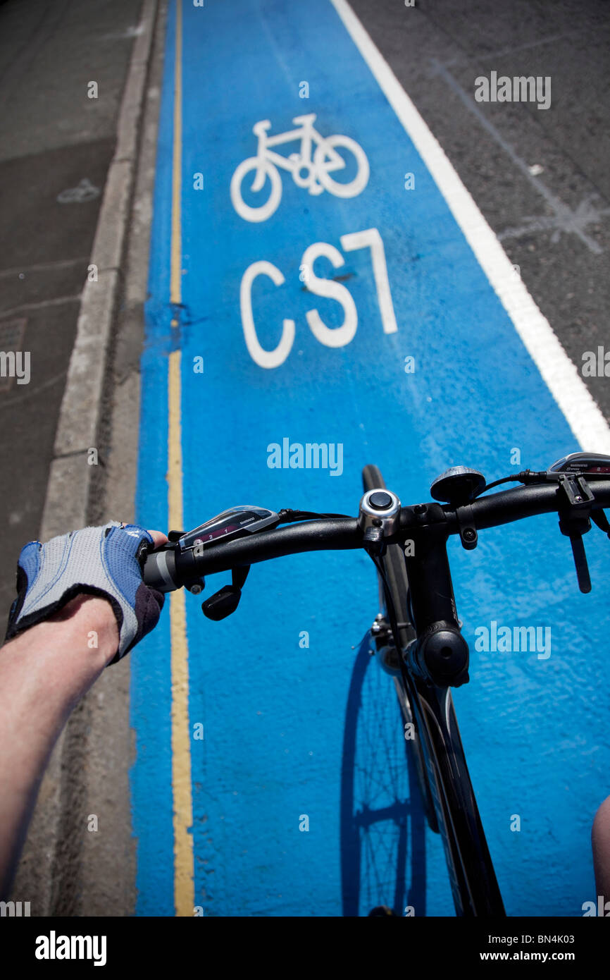 Cycle Superhighway route, London. Here the CS7 route is one of the ...