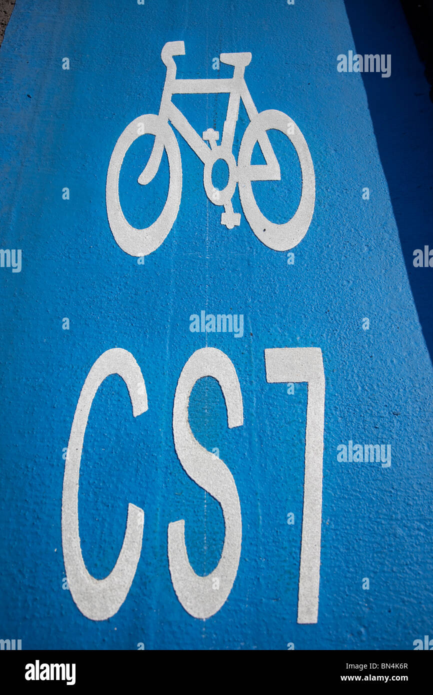Cycle Superhighway route, London. Here the CS7 route is one of the ...
