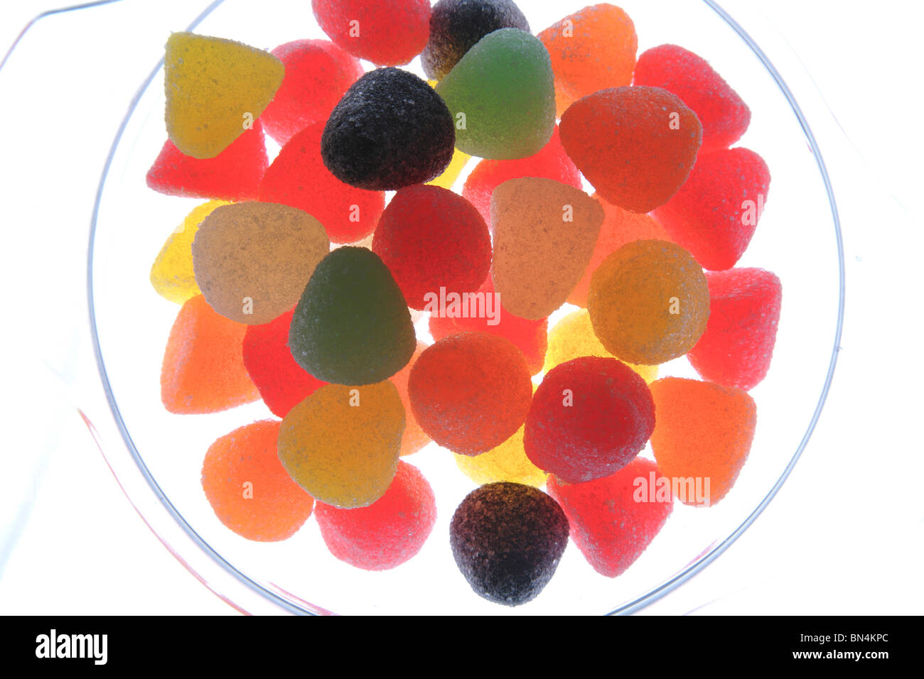Assortment of American Hard Gums arrangement in transparent tray ...