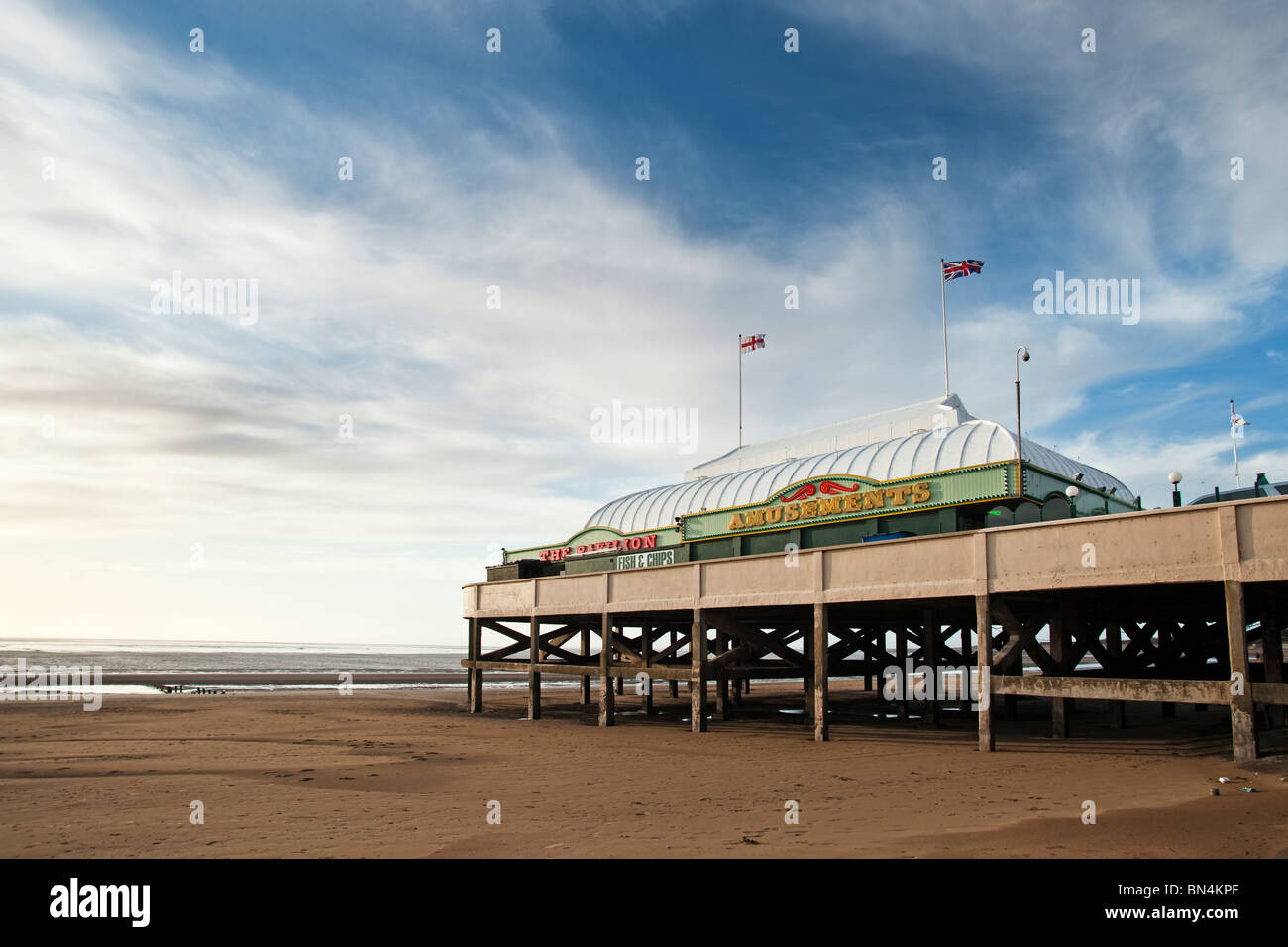 Pier Burnham-on Sea Stock Photo - Alamy