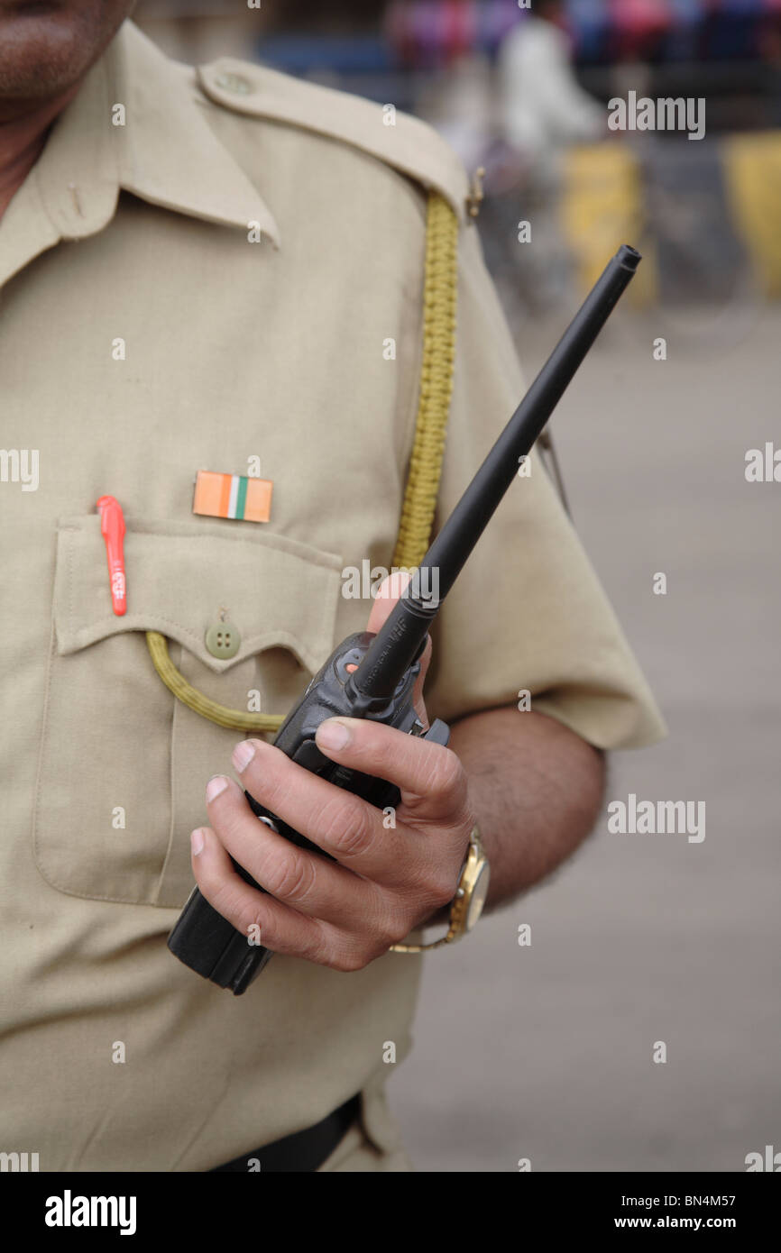 Indian police hand hi-res stock photography and images - Alamy