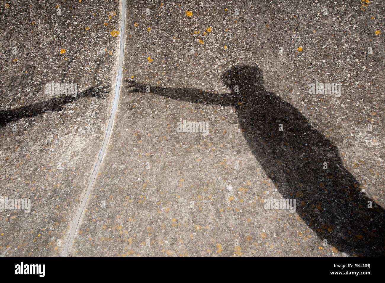 shadow people touching Stock Photo - Alamy