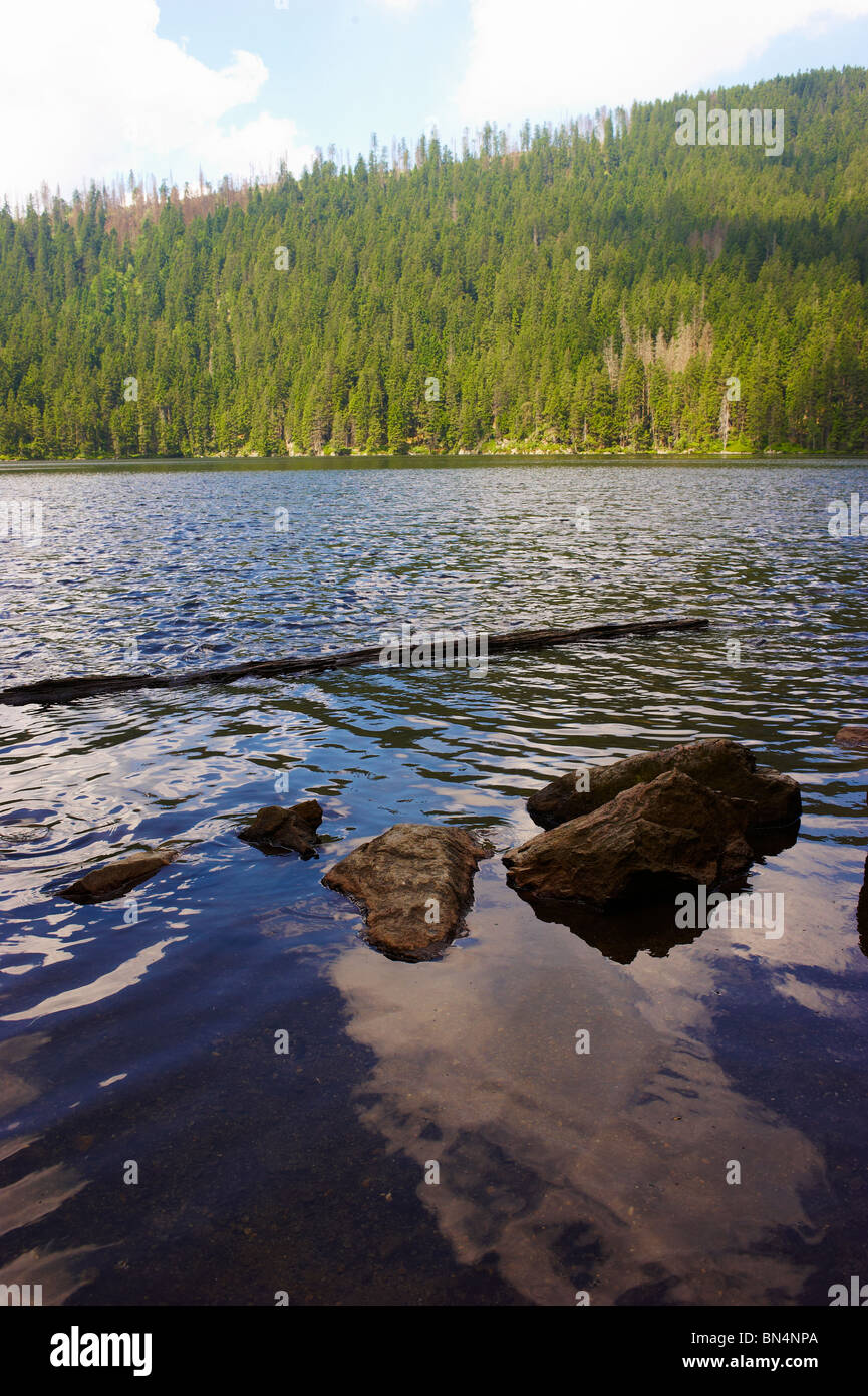 Certovo jezero, Spicak, NP Sumava, Ceska republika Stock Photo - Alamy