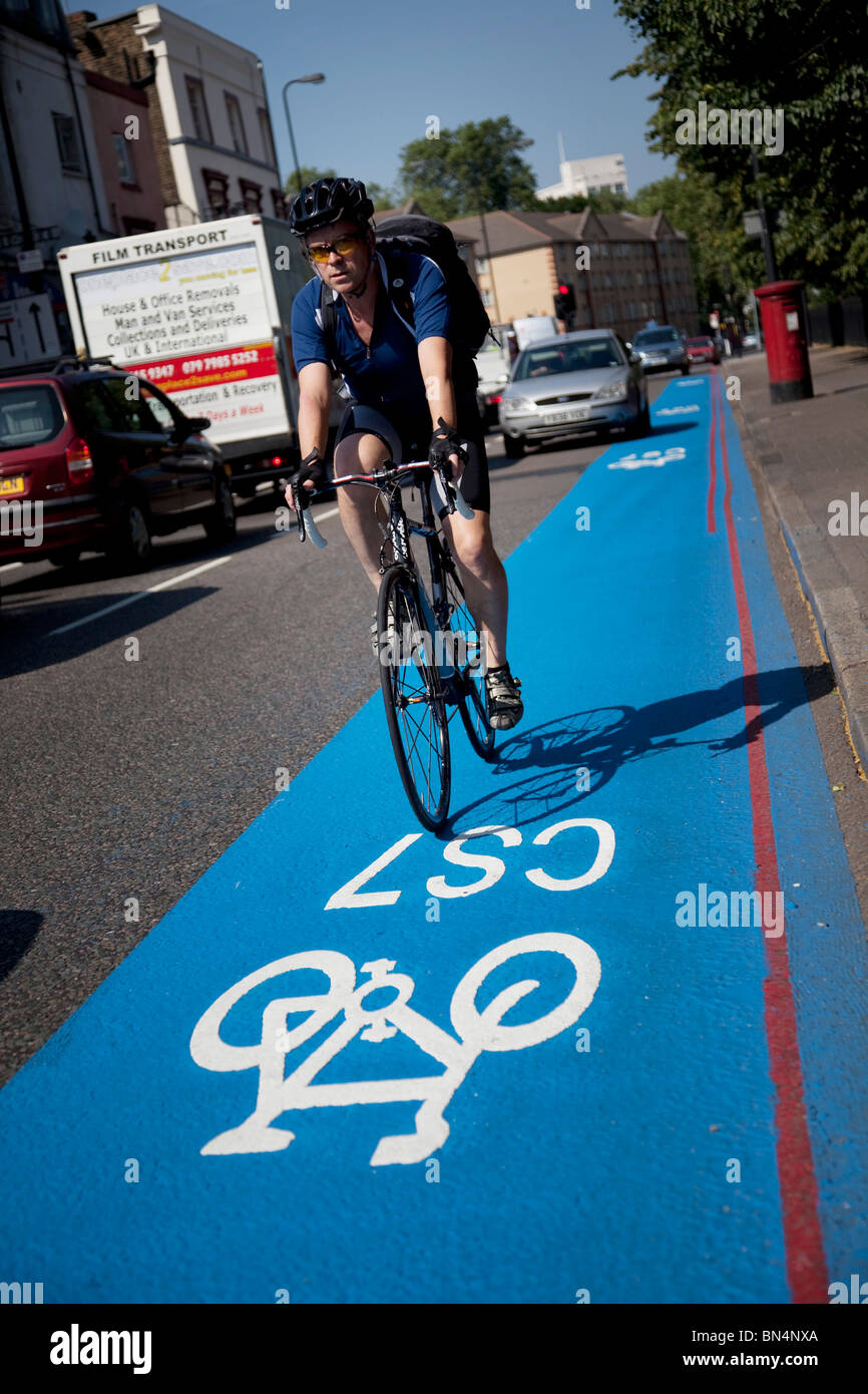 Cycle Superhighway route, London. Here the CS7 route is one of the ...