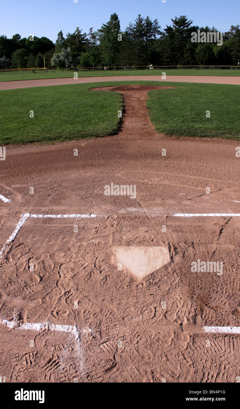 View from Behind Home Plate Stock Photo - Alamy