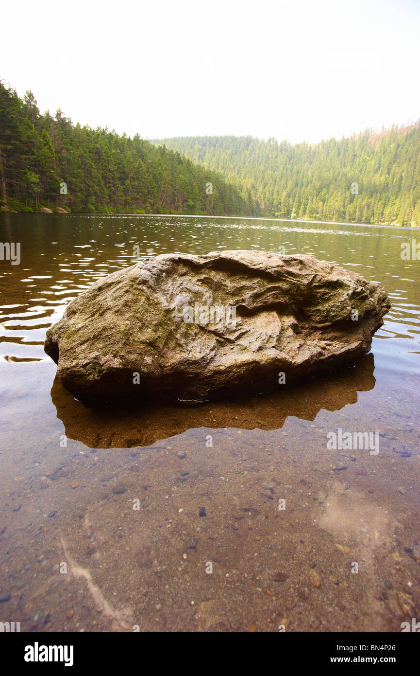 Certovo jezero, Spicak, NP Sumava, Ceska republika Stock Photo - Alamy