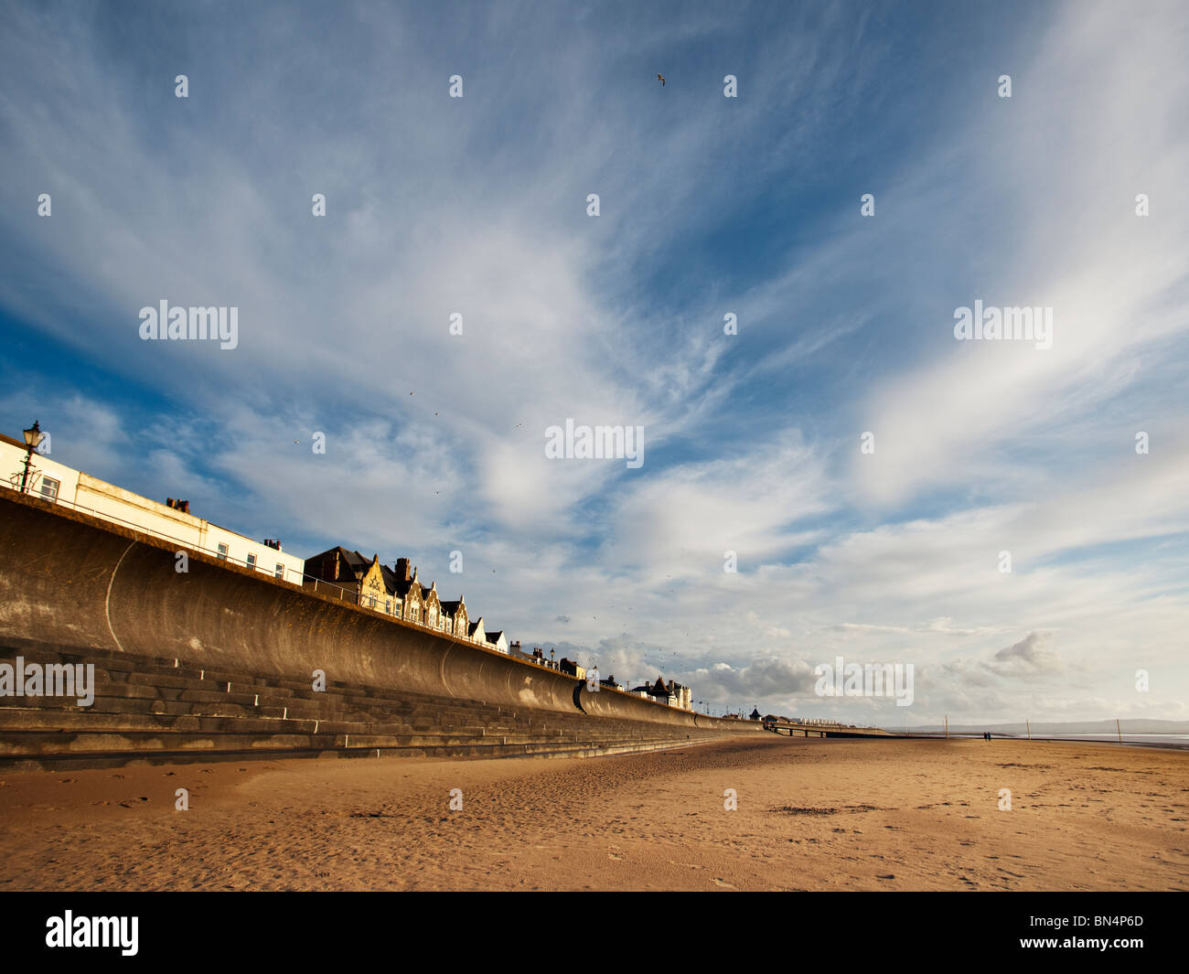 Burnham-on-Sea beach front Stock Photo - Alamy