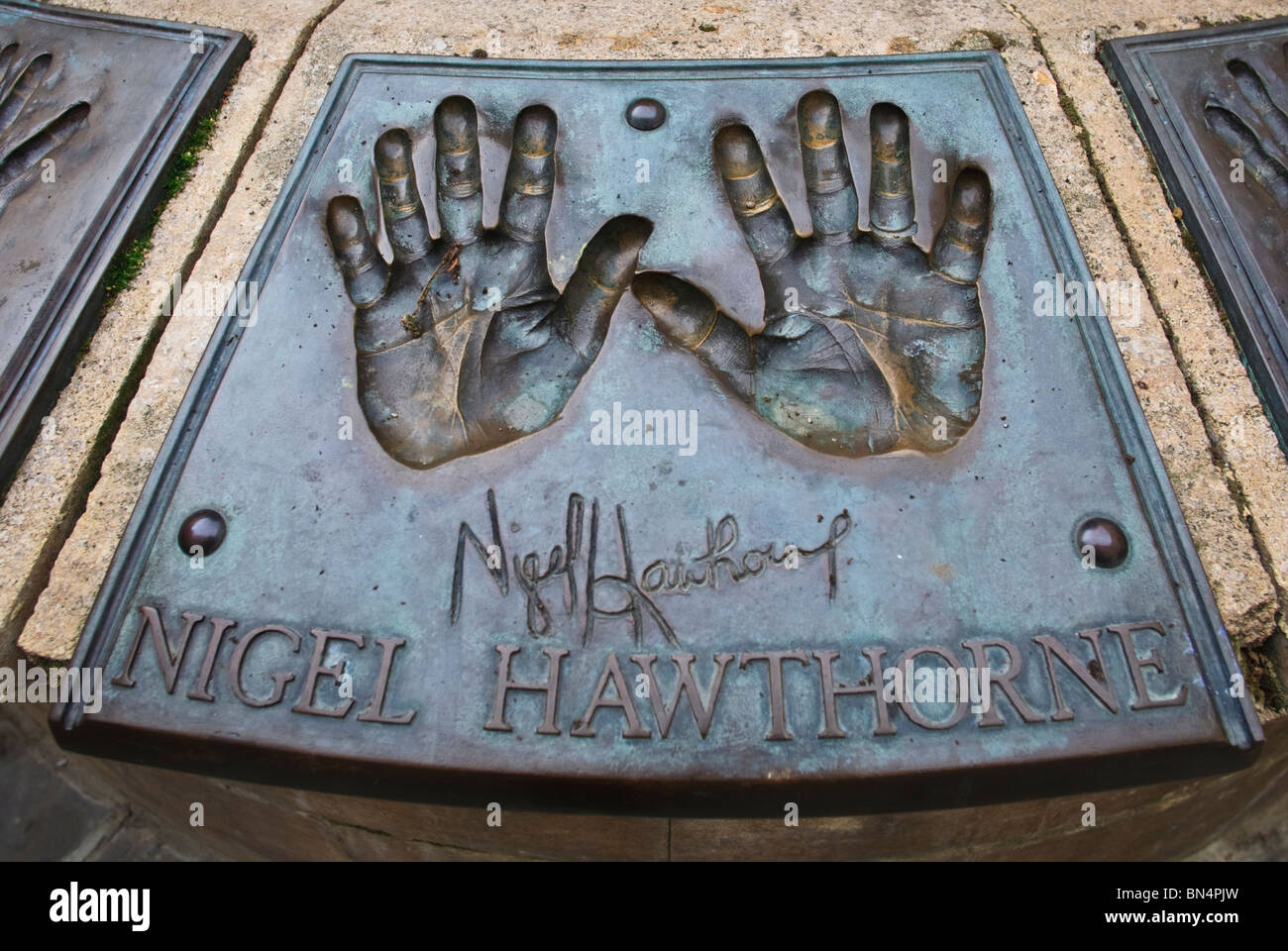 Hand prints and signature of the British actor Nigel Hawthorne, New ...