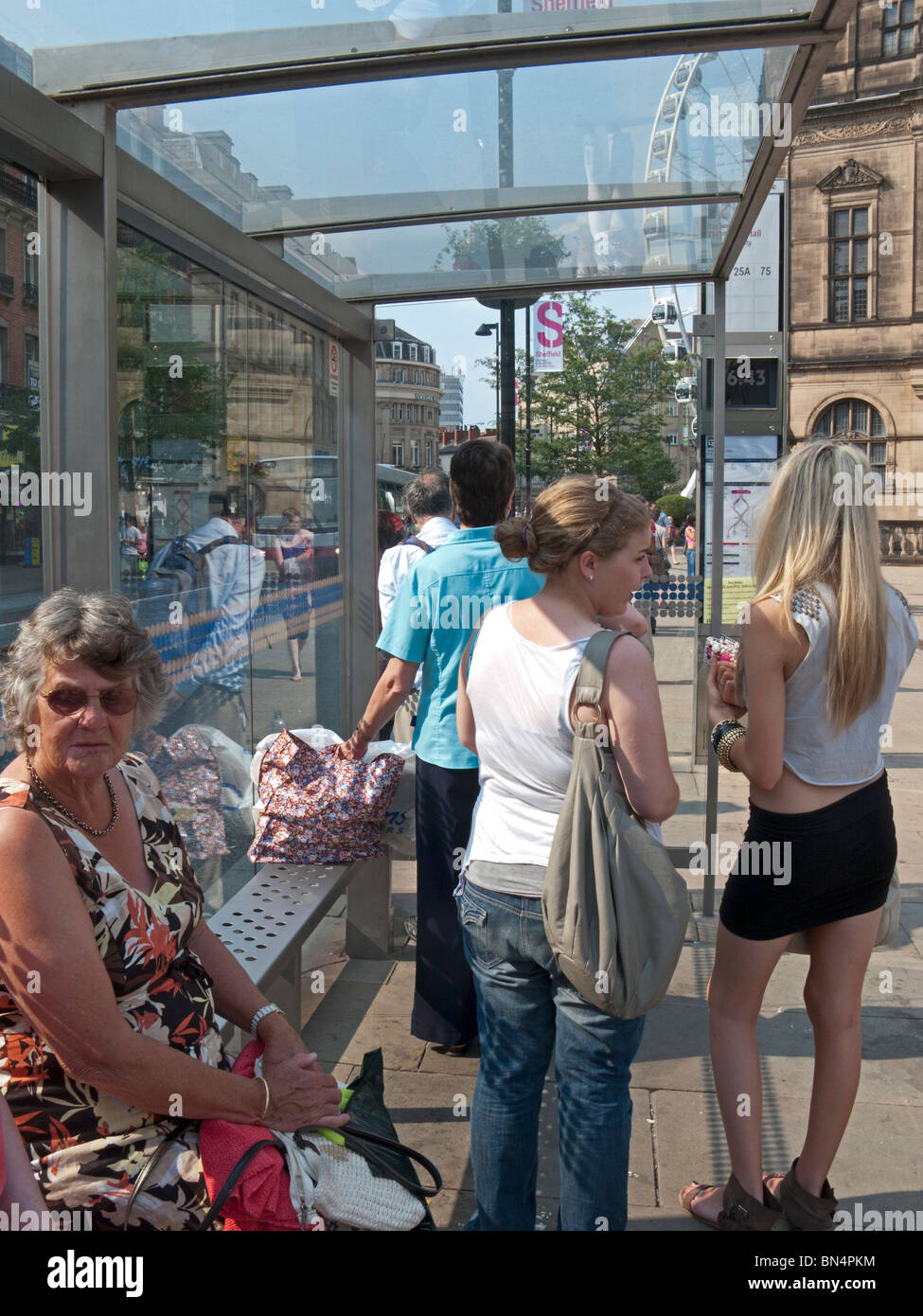 Sheffield bus stop hi-res stock photography and images - Alamy