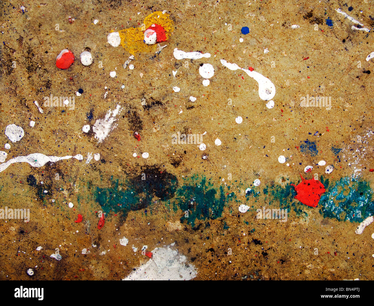 Detail of spilled paint Stock Photo - Alamy