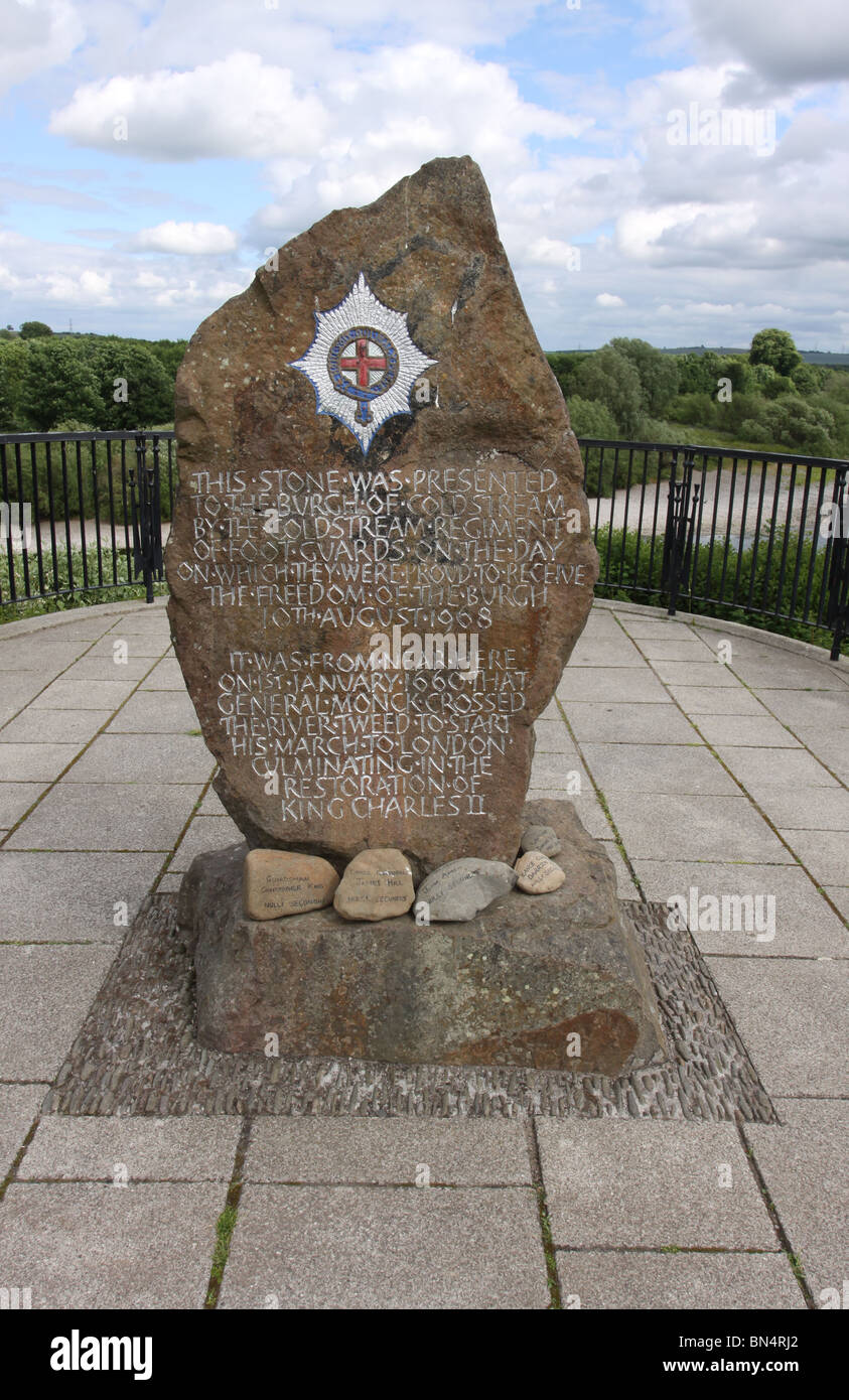 Monument in Henderson Park Coldstream Scotland June 2010 Stock Photo ...