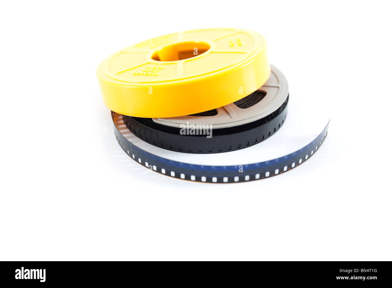 8mm film reel on isolated white background Stock Photo - Alamy