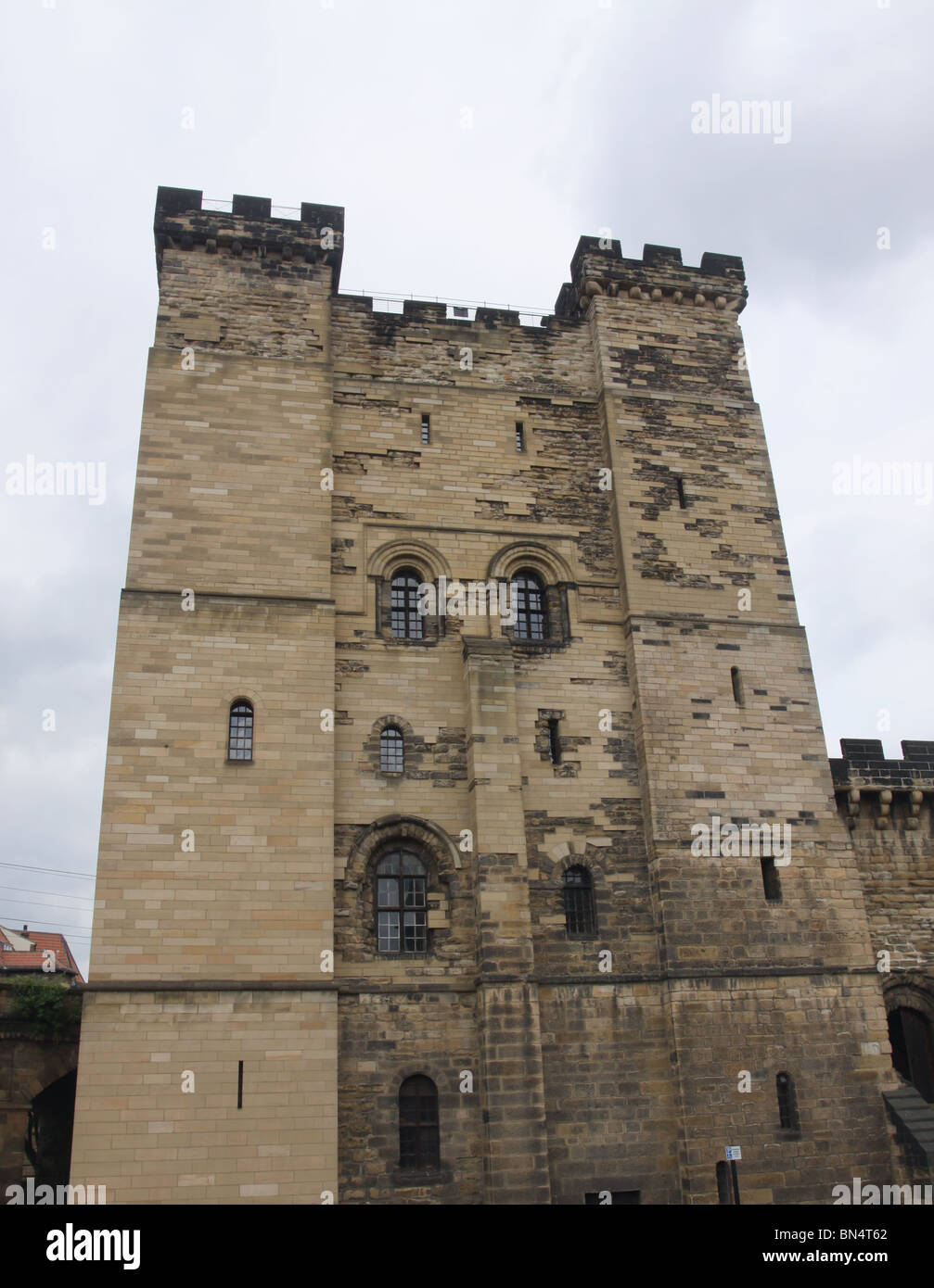 exterior of Castle Keep Newcastle upon Tyne England June 2010 Stock ...