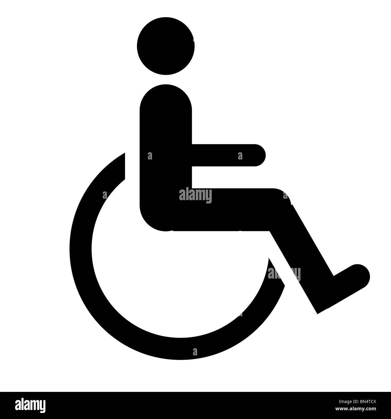 Disabled sign, isolated on a white background Stock Photo - Alamy