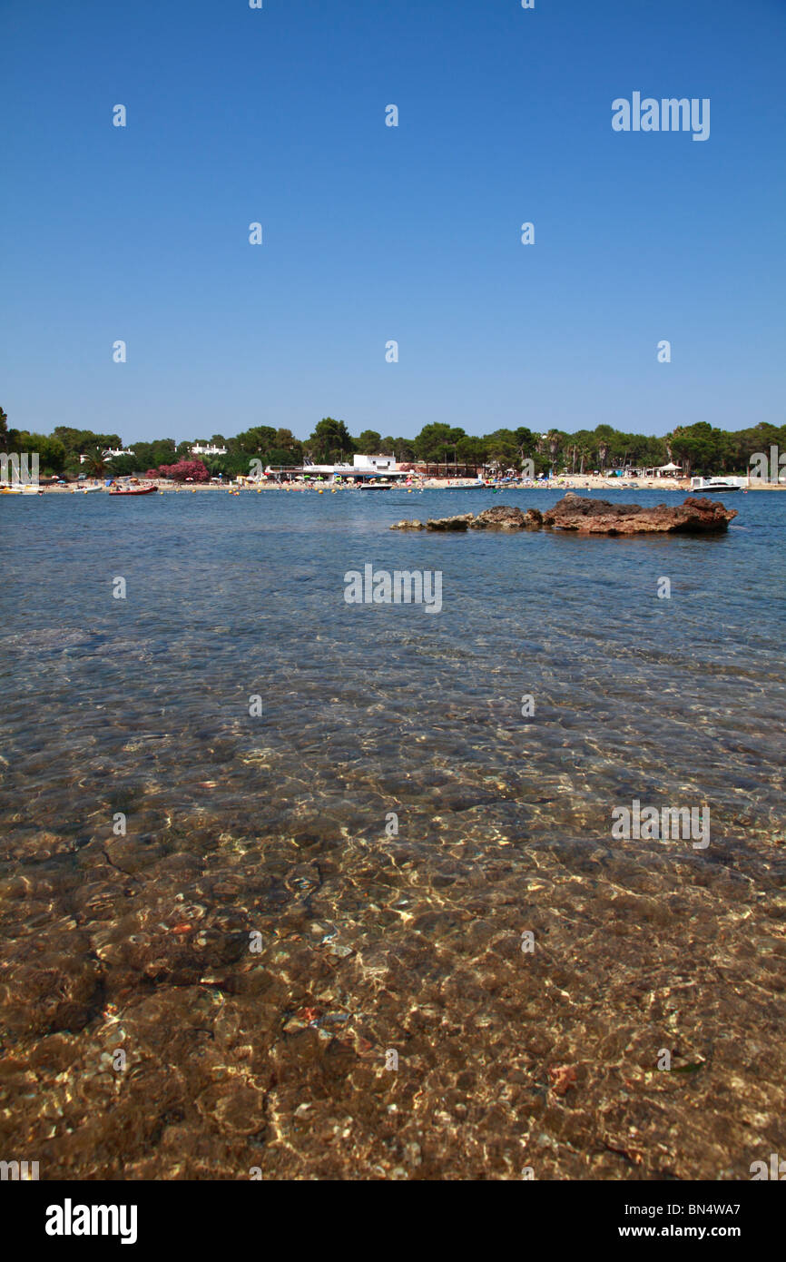 Beach of Cala Pada, Ibiza, Spain Stock Photo - Alamy