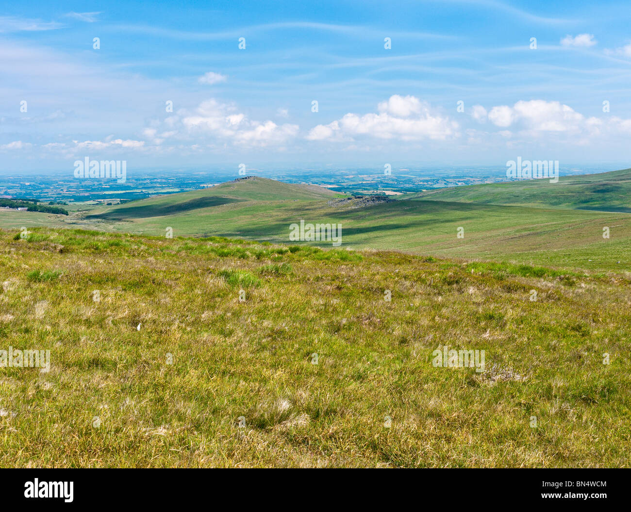 Belstone Common and Oke Tor viewed from Okement Hill. Okehampton Range ...