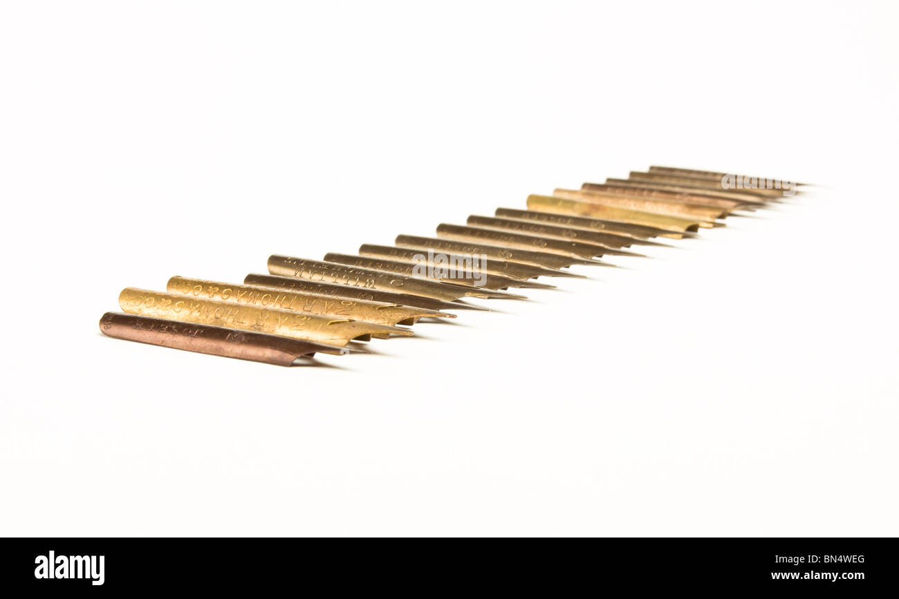Vintage pen nib hi-res stock photography and images - Alamy
