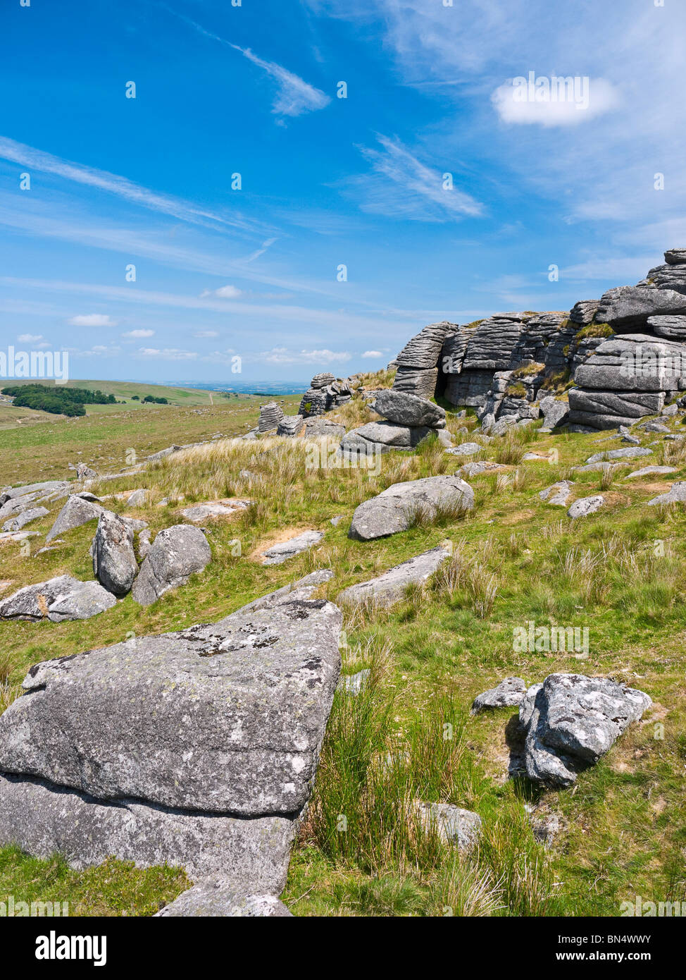 Oke Tor Okehampton Range Dartmoor NP Devon UK Stock Photo - Alamy