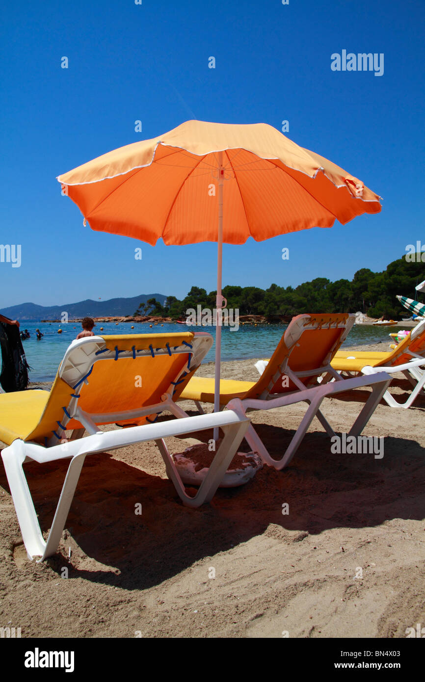 Beach of Cala Pada, Ibiza, Spain Stock Photo - Alamy