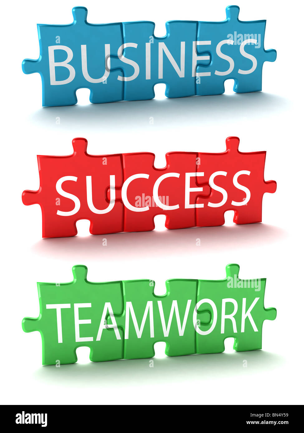 Team work puzzles hi-res stock photography and images - Alamy
