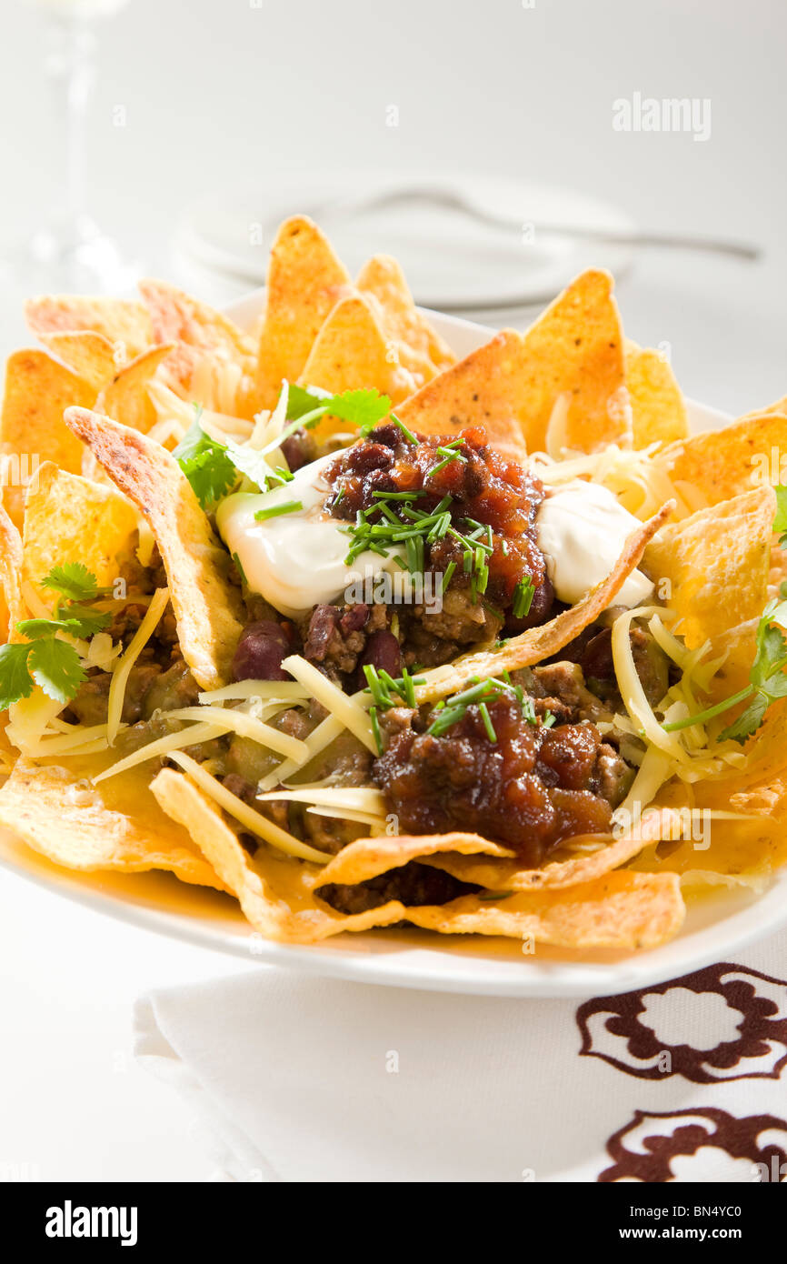 Nachos recipe hi-res stock photography and images - Alamy