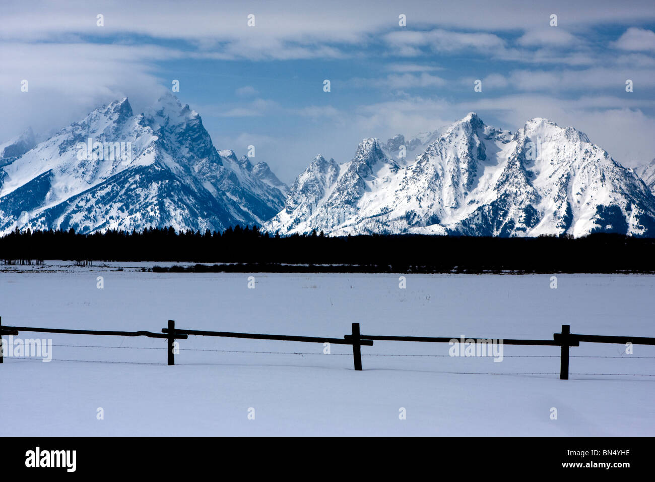 Tetons in winter hi-res stock photography and images - Alamy
